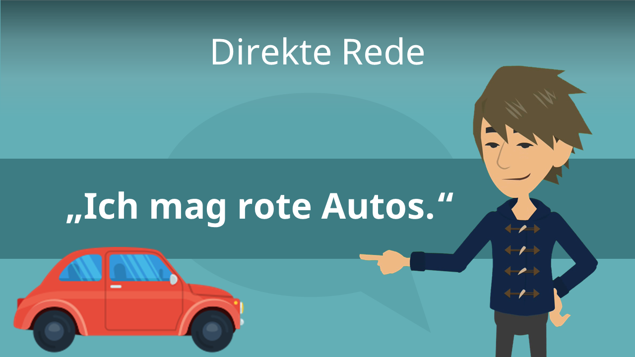 Direkte Rede • Satzzeichen, Beispiele und Übungen · [mit Video]