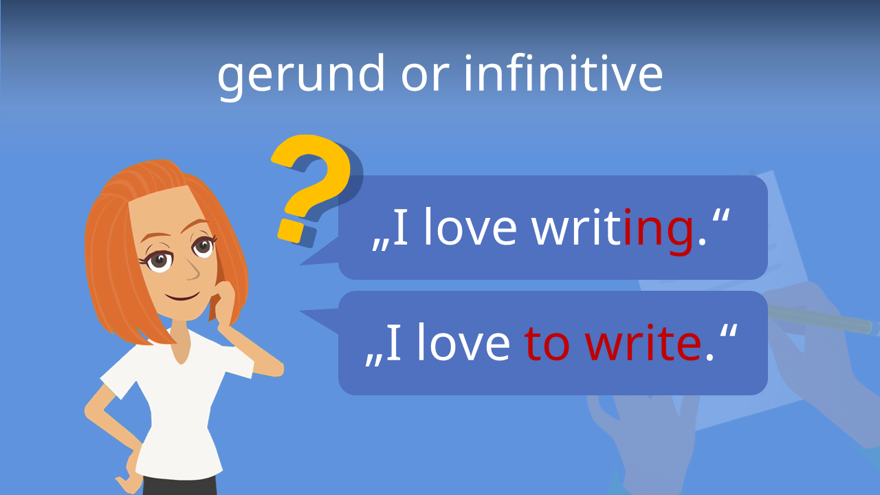 Gerund or Infinitive • einfach erklärt mit Beispielen · [mit Video]