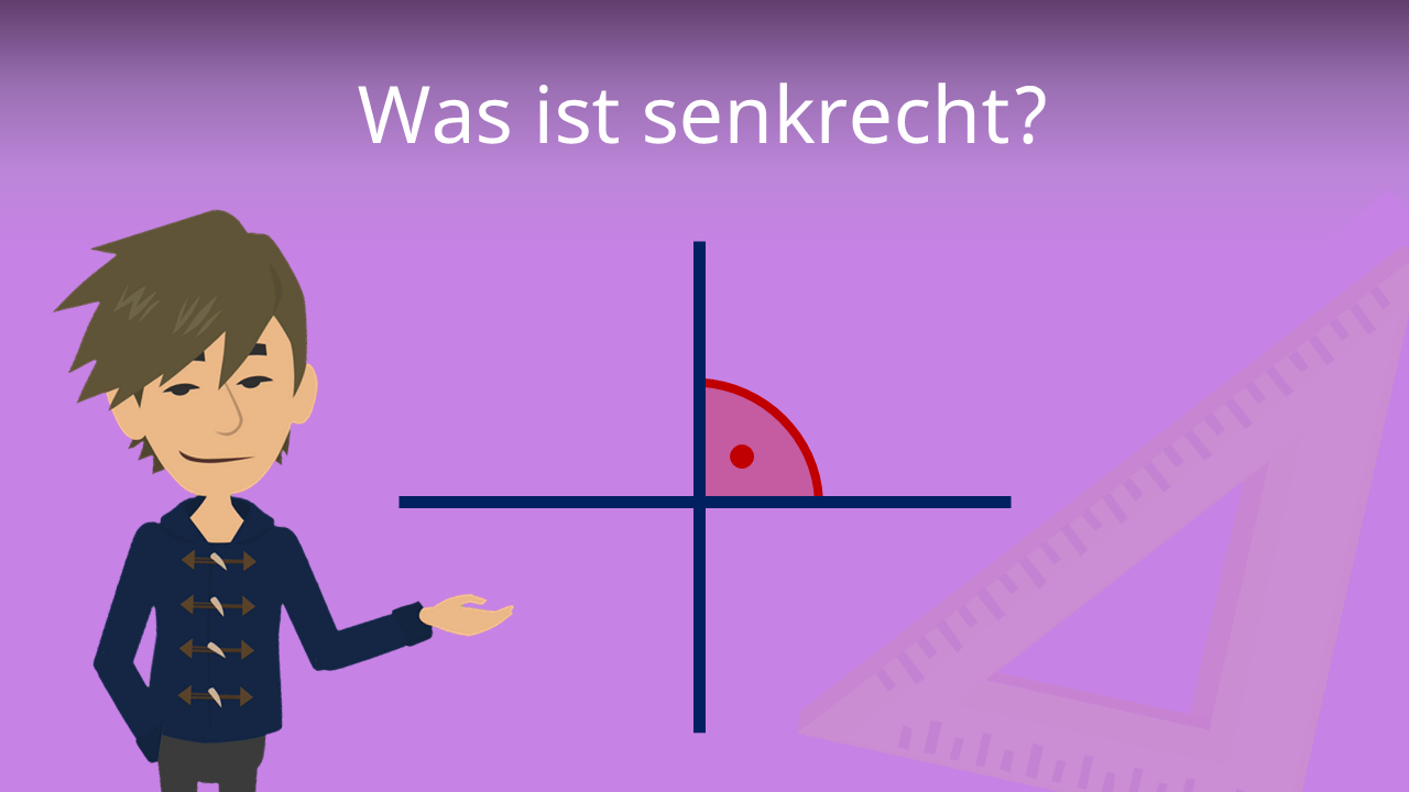 Was ist senkrecht? • Senkrechte Geraden, Senkrechte zeichnen · [mit Video]