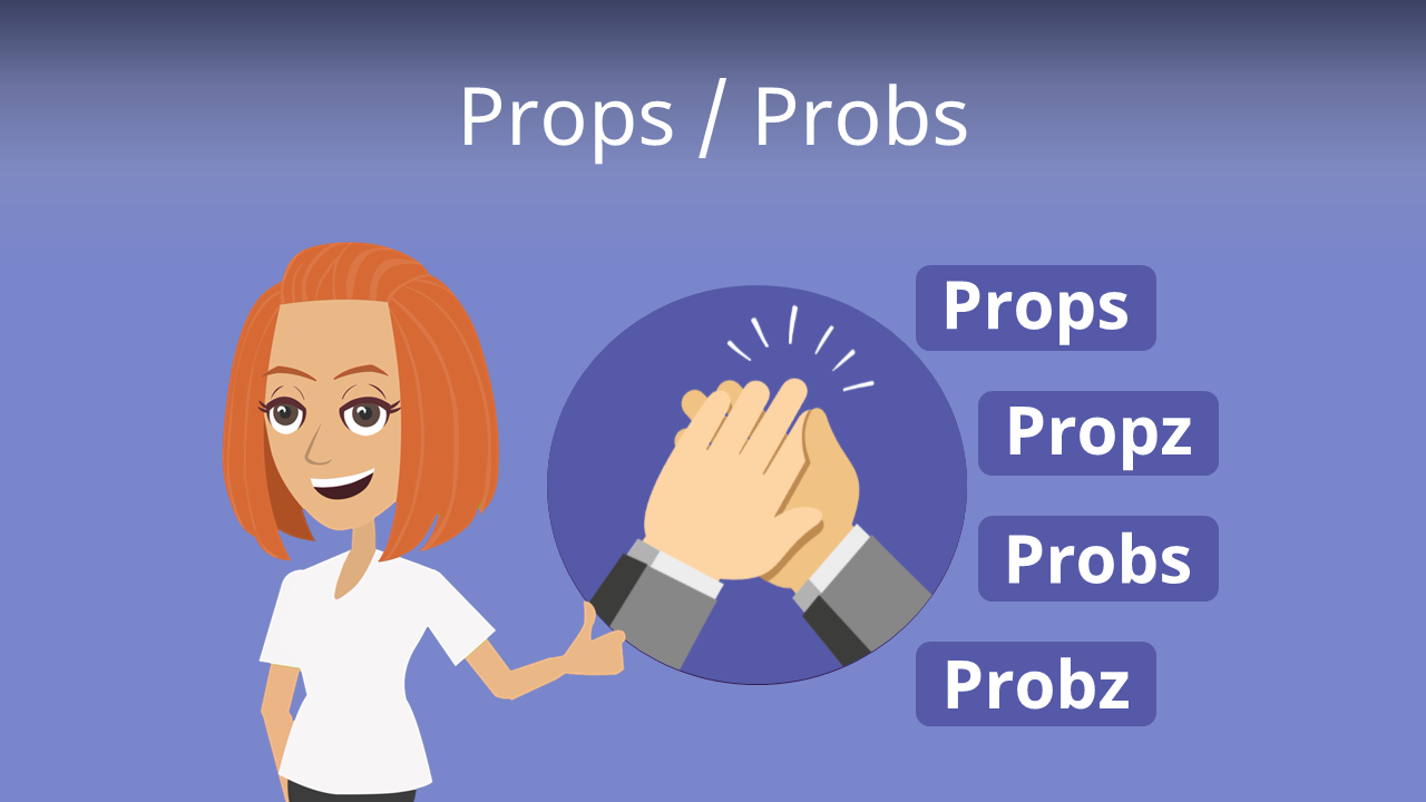 Props / Probs • Props Bedeutung, Props Deutsch · [mit Video]