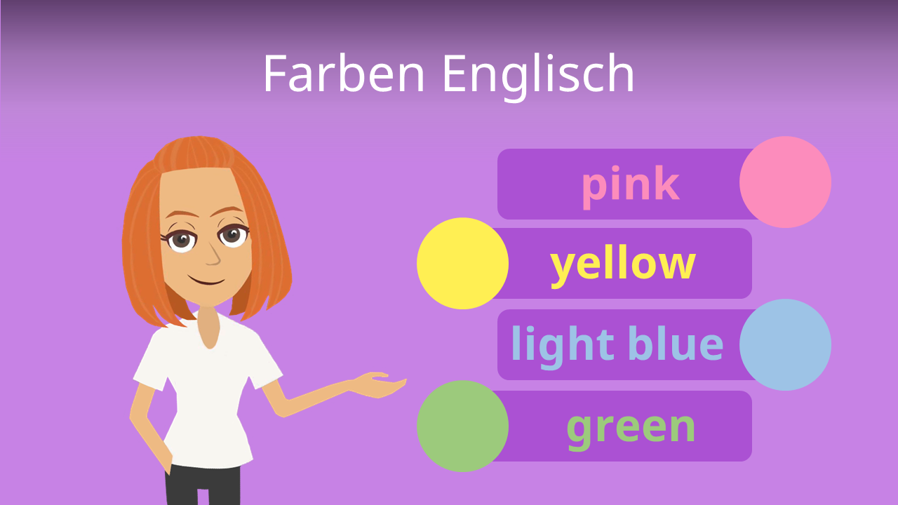 Farben Englisch • Alle Farben auf Englisch · [mit Video]