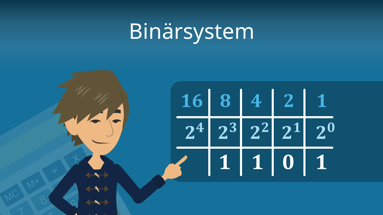 Binärsystem • Binärzahlen in Dezimalzahlen, Zweiersystem · [mit Video]