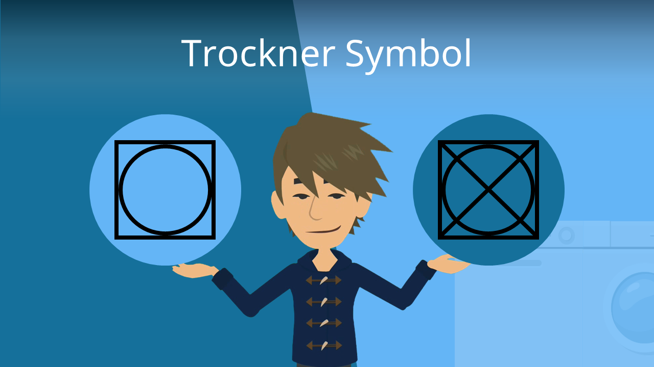 Trockner Symbol • Wäschezeichen Trockner · [mit Video]