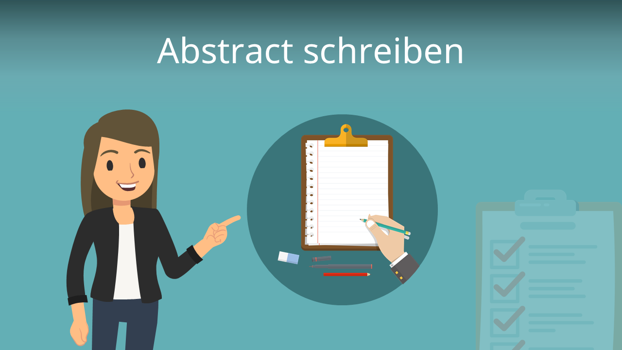 Abstract schreiben • Beispiele und Anleitung · [mit Video]