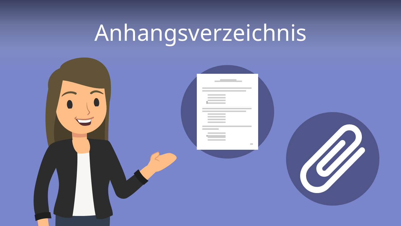 Anhangsverzeichnis • Anleitung Anhangsverzeichnis erstellen · [mit Video]
