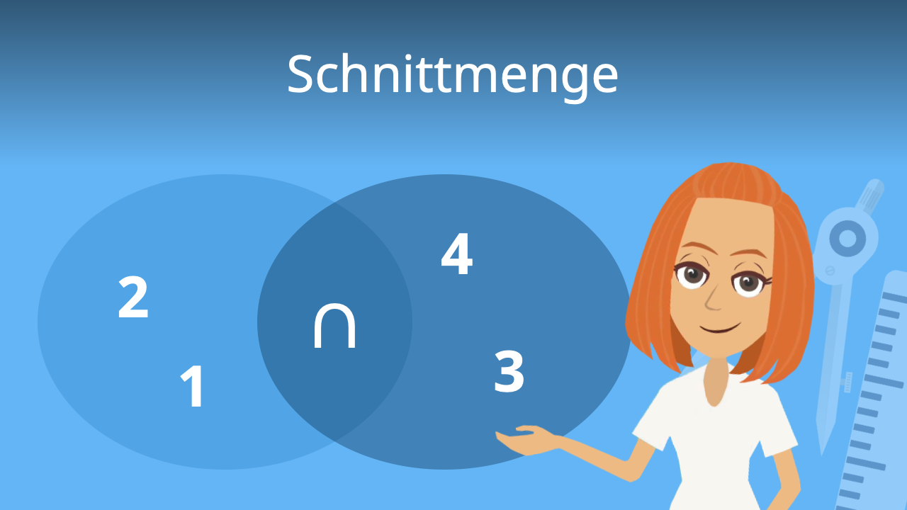Schnittmenge • A geschnitten B - Beispiele, Symbol · [mit Video]