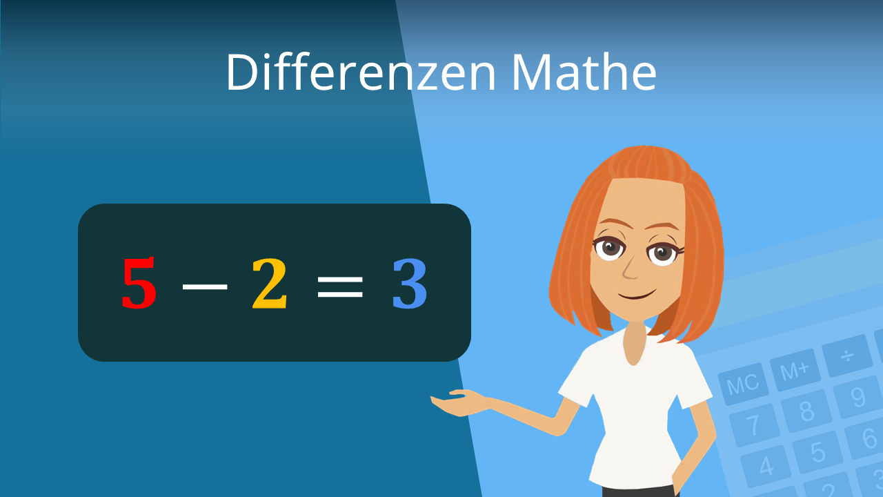Differenz Mathe • Definition und Beispiele · [mit Video]