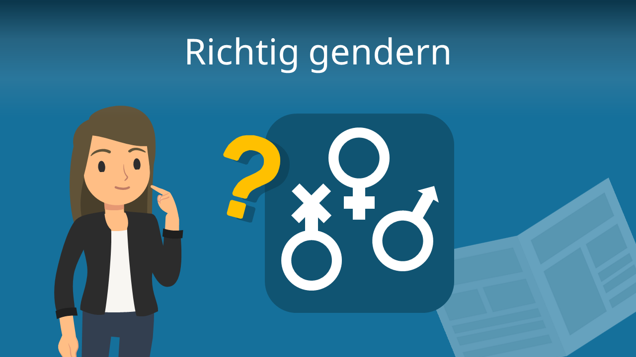 Richtig gendern • Alle Regeln auf einen Blick · [mit Video]