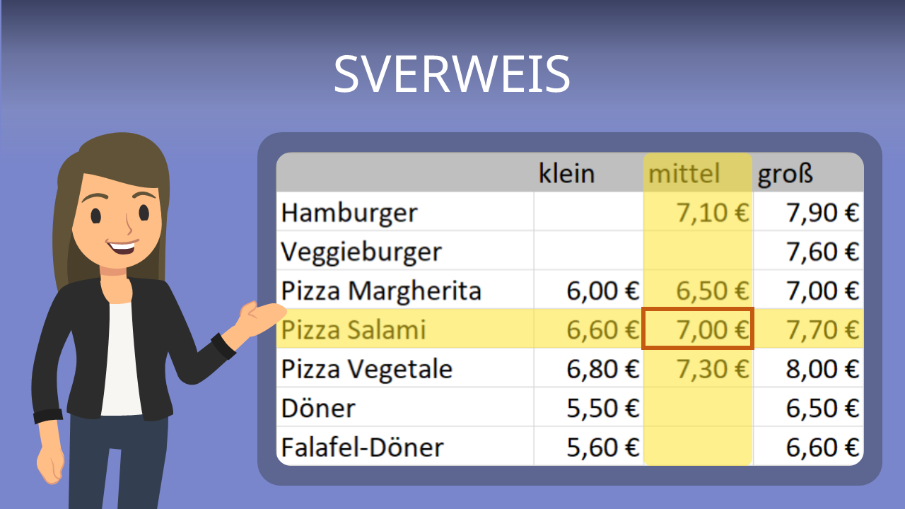 SVERWEIS einfach erklärt • Beispiel in Excel · [mit Video]
