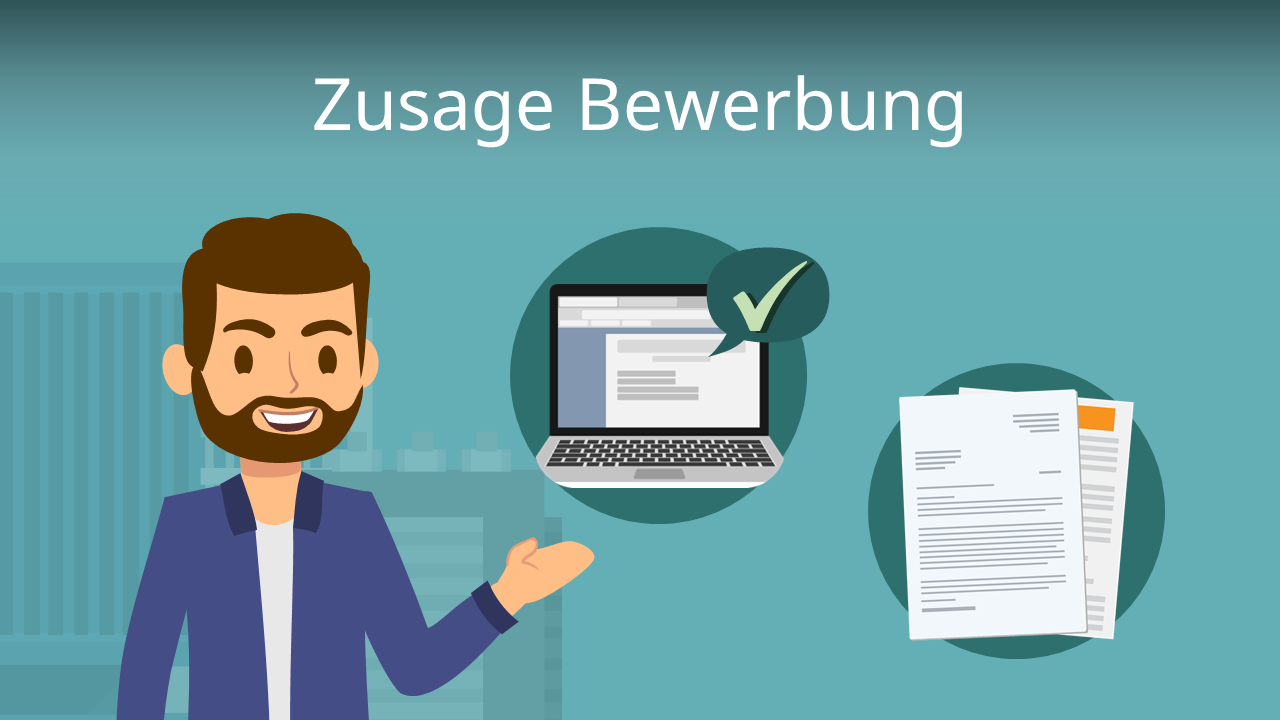 Zusage Bewerbung • Muster, Aufbau, Tipps · [mit Video]