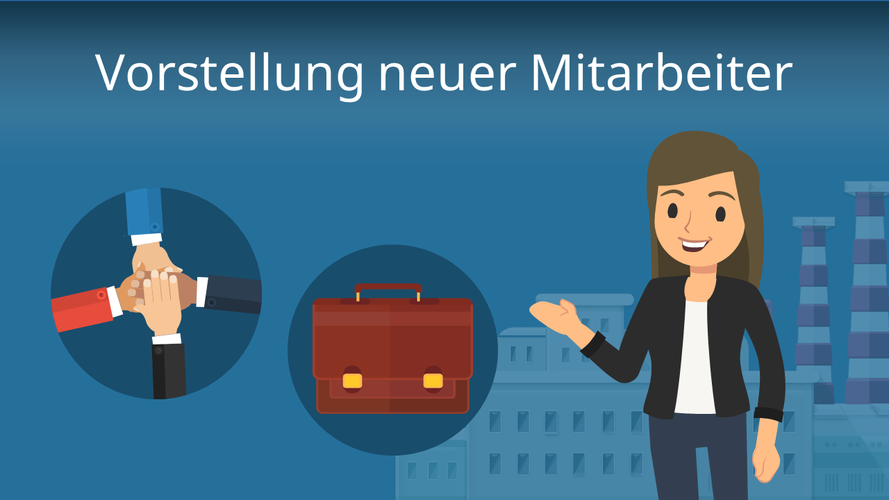 Vorstellung neuer Mitarbeiter • Begrüßungstext Vorlage · [mit Video]