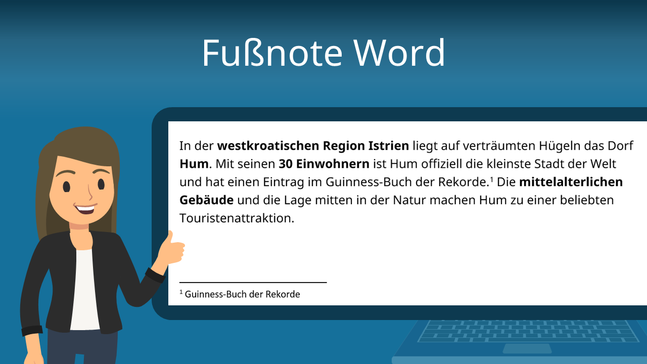 Fußnote Word • Fußnote einfügen einfach erklärt · [mit Video]