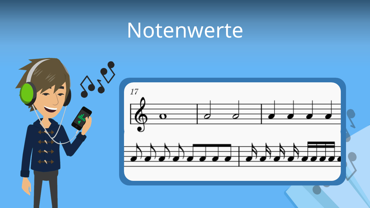 Notenwerte • einfach erklärt und schnell gelernt · [mit Video]
