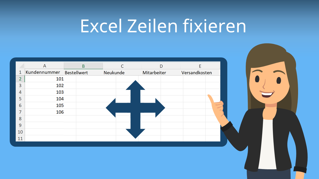 Excel Zeilen fixieren • schnell und einfach erklärt · [mit Video]